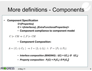 A Classification Framework For Component Models | PDF