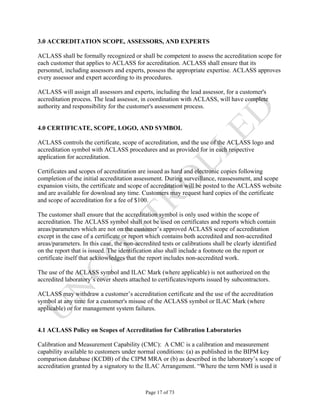 ISO/IEC 17025 Accreditation Requirements | PDF