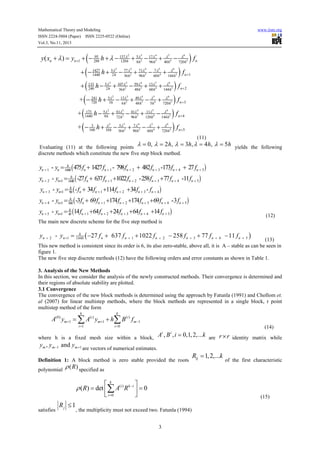 A class of a stable order four and six linear multistep methods for stiff initial value problems ...