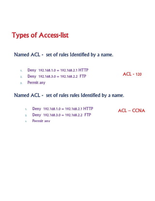 Acl ccna | PDF