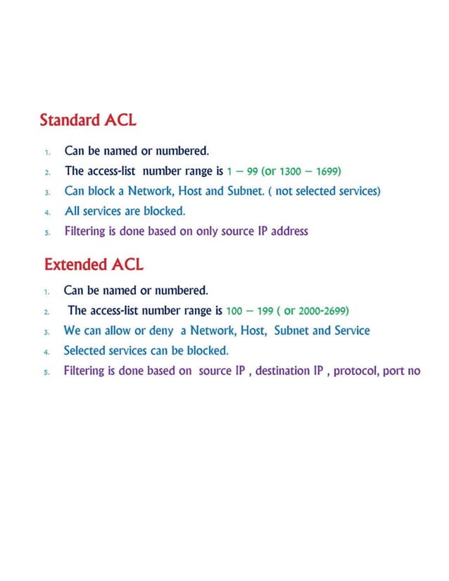 Acl ccna | PDF