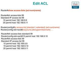 Acl cisco | PPTX