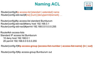 Acl cisco | PPT