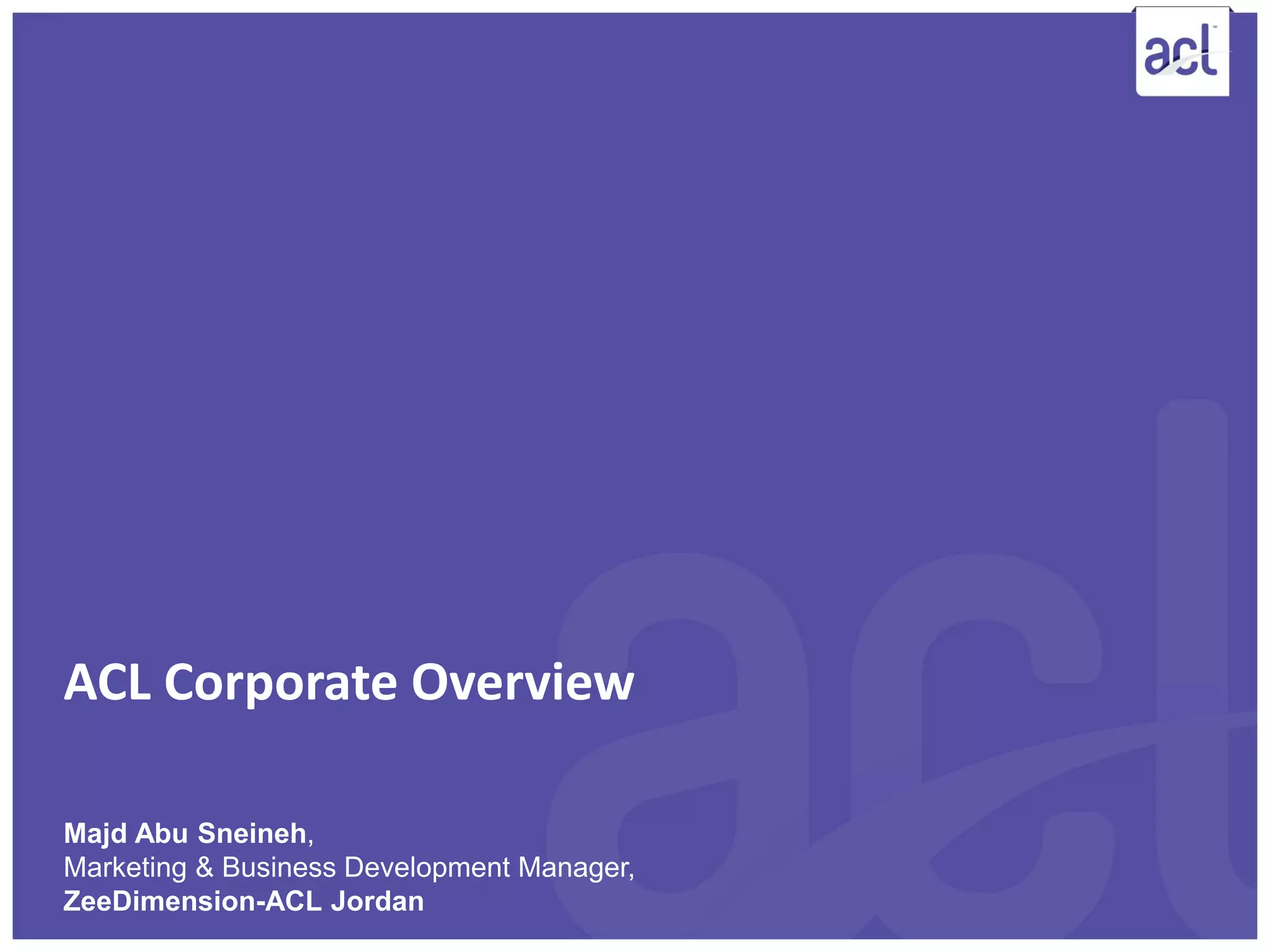 Acl Company Overview | PDF
