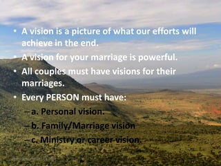 A Clear Vision for Your Marriage can Keep You on Your Course | PPT
