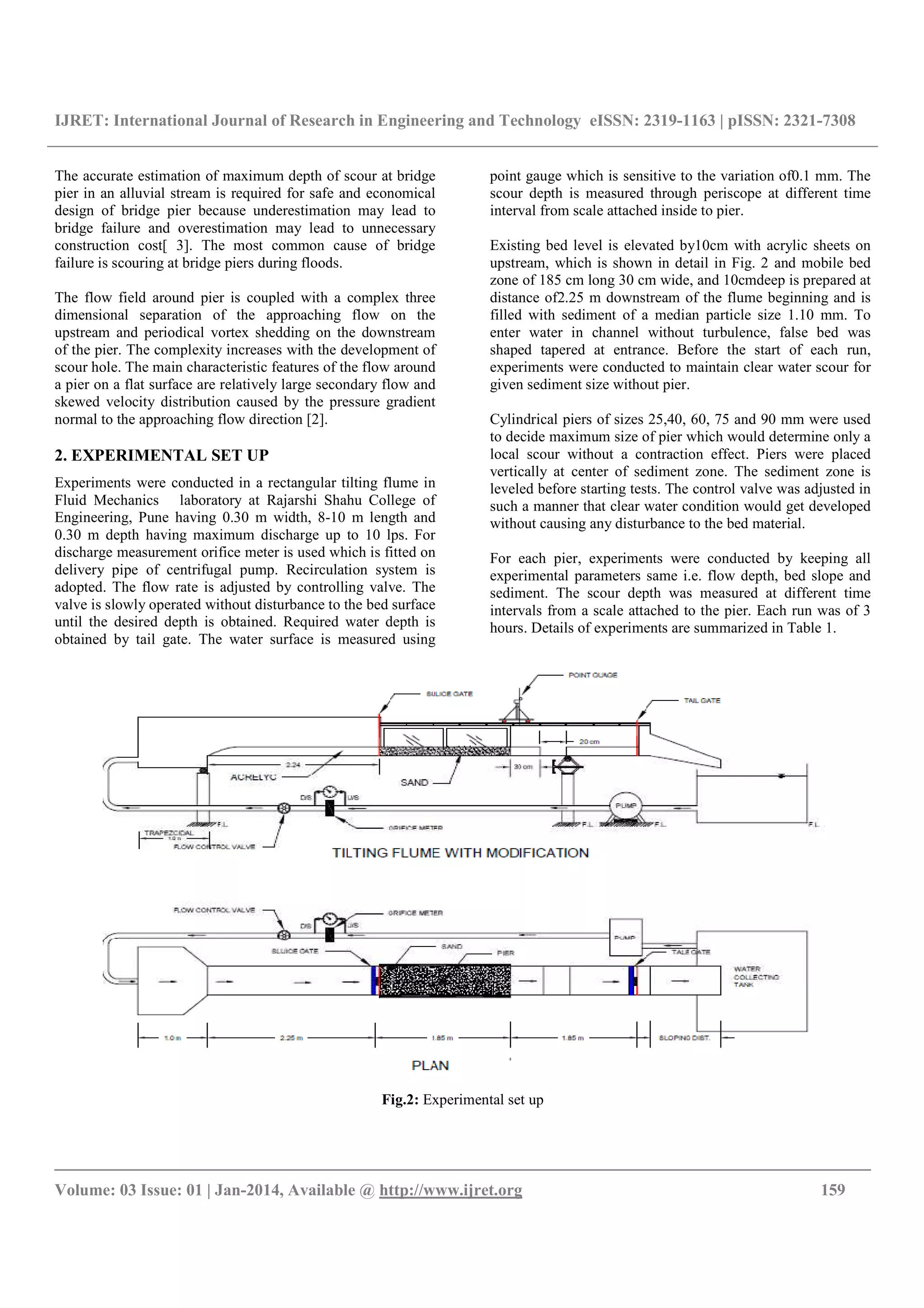 A clear water scour around a circular bridge pier | PDF