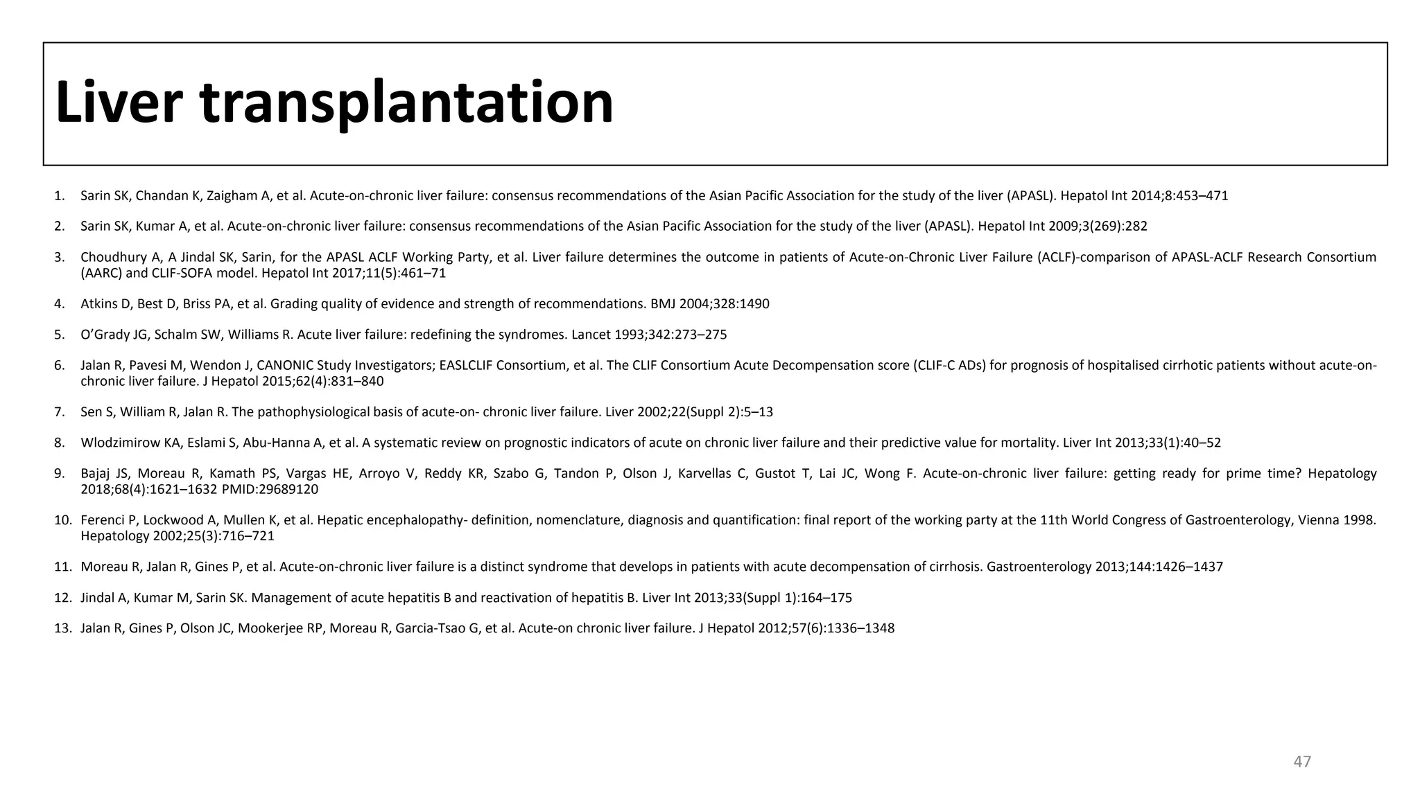 Acute on chronic liver failure | PPTX
