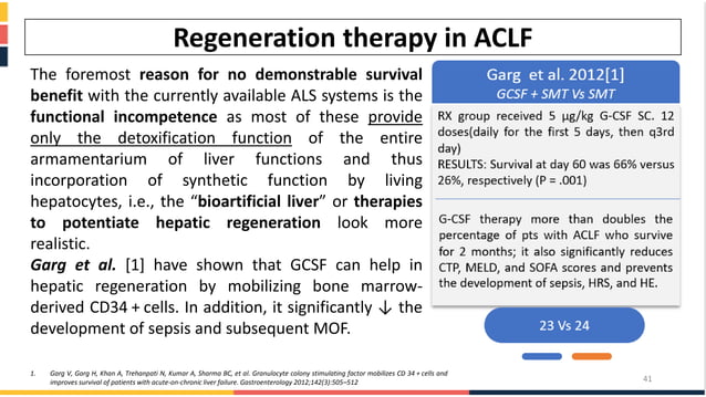 Acute on chronic liver failure | PPTX