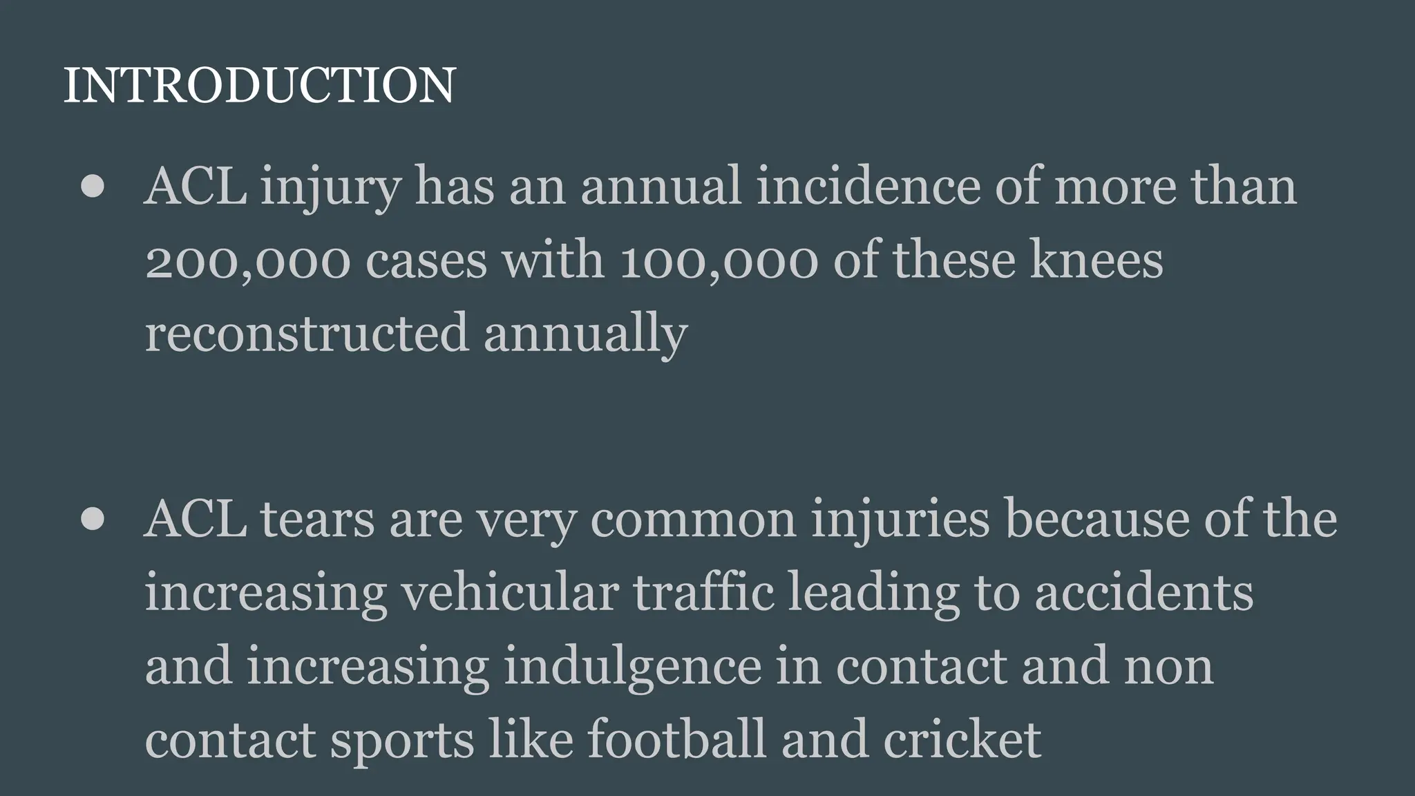 Functional outcome in Arthroscopic ACL Reconstruction using Peroneus ...