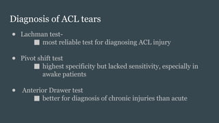 Functional outcome in Arthroscopic ACL Reconstruction using Peroneus ...