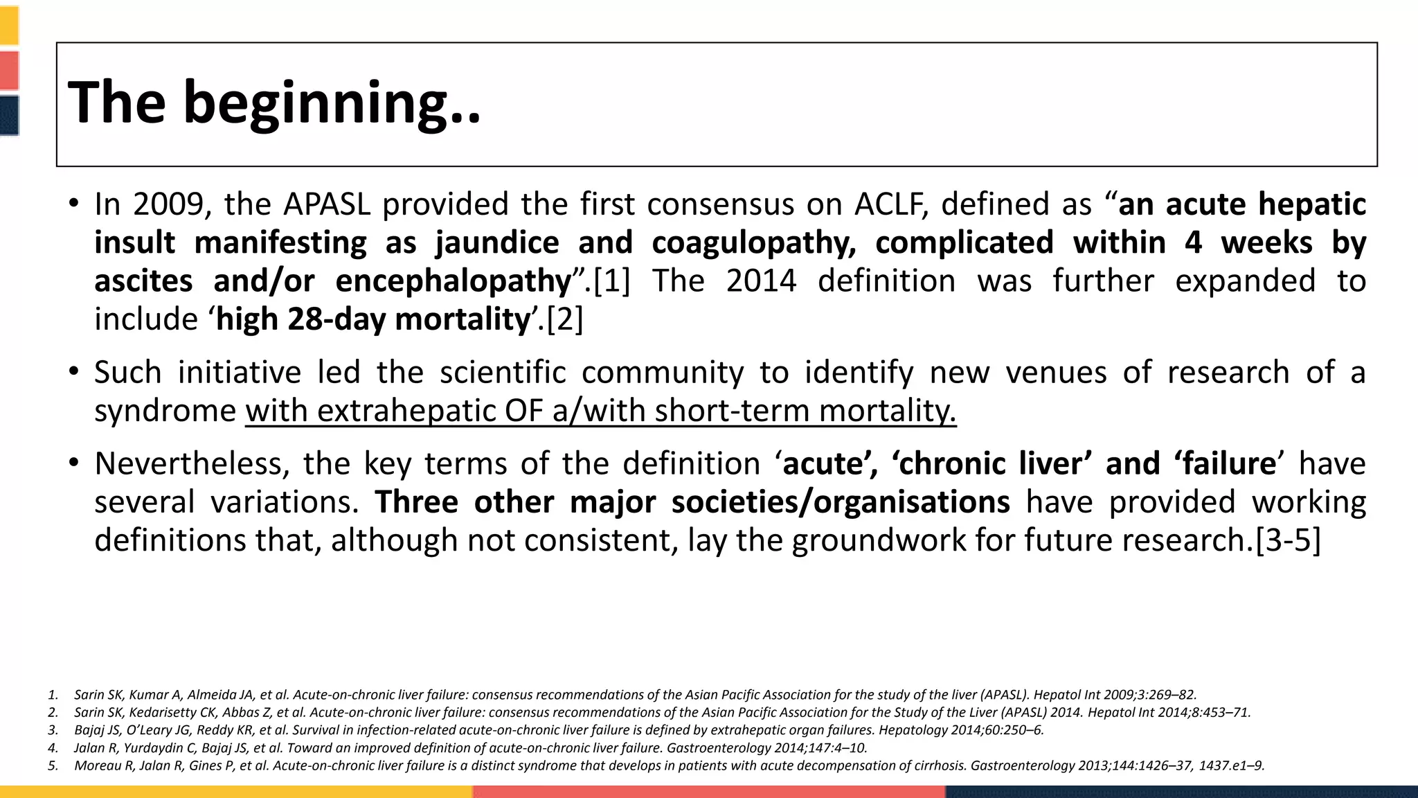 Acute on Chronic Liver Failure (ACLF) | PPTX