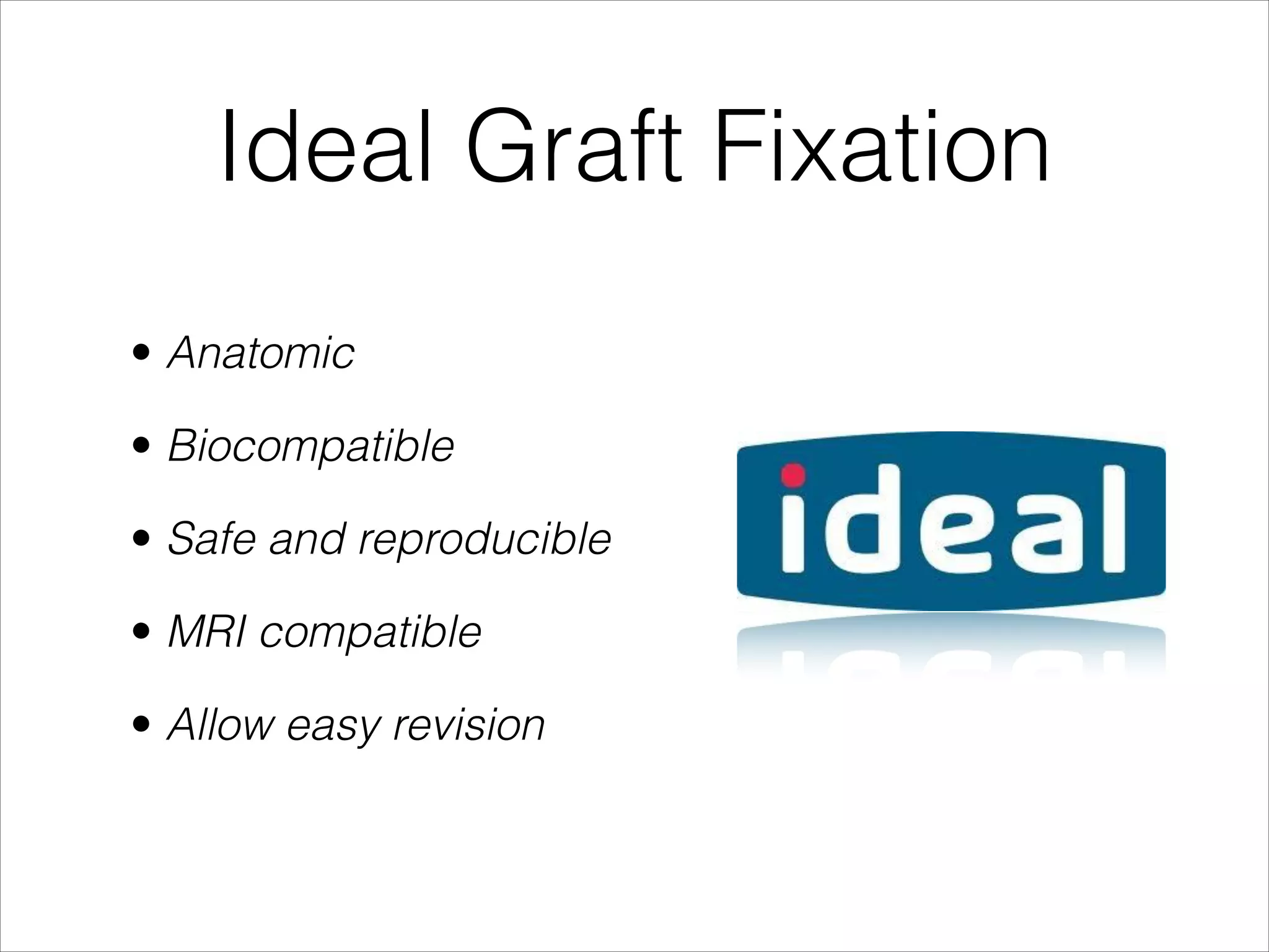 Acl graft fixation options | PDF