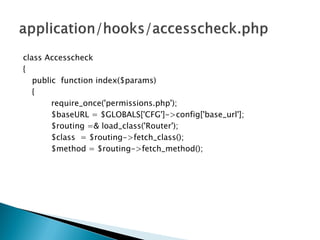 ACL in CodeIgniter | PDF