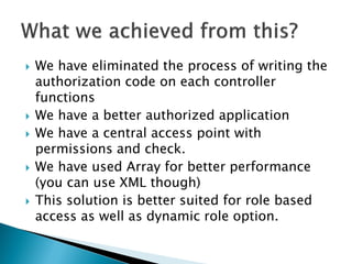 ACL in CodeIgniter | PDF