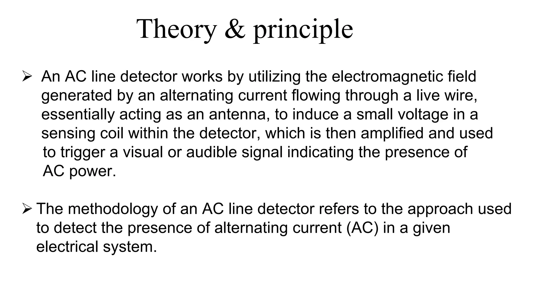 Ac Line Detector Using Transistor For Ac Current Detection Pdf