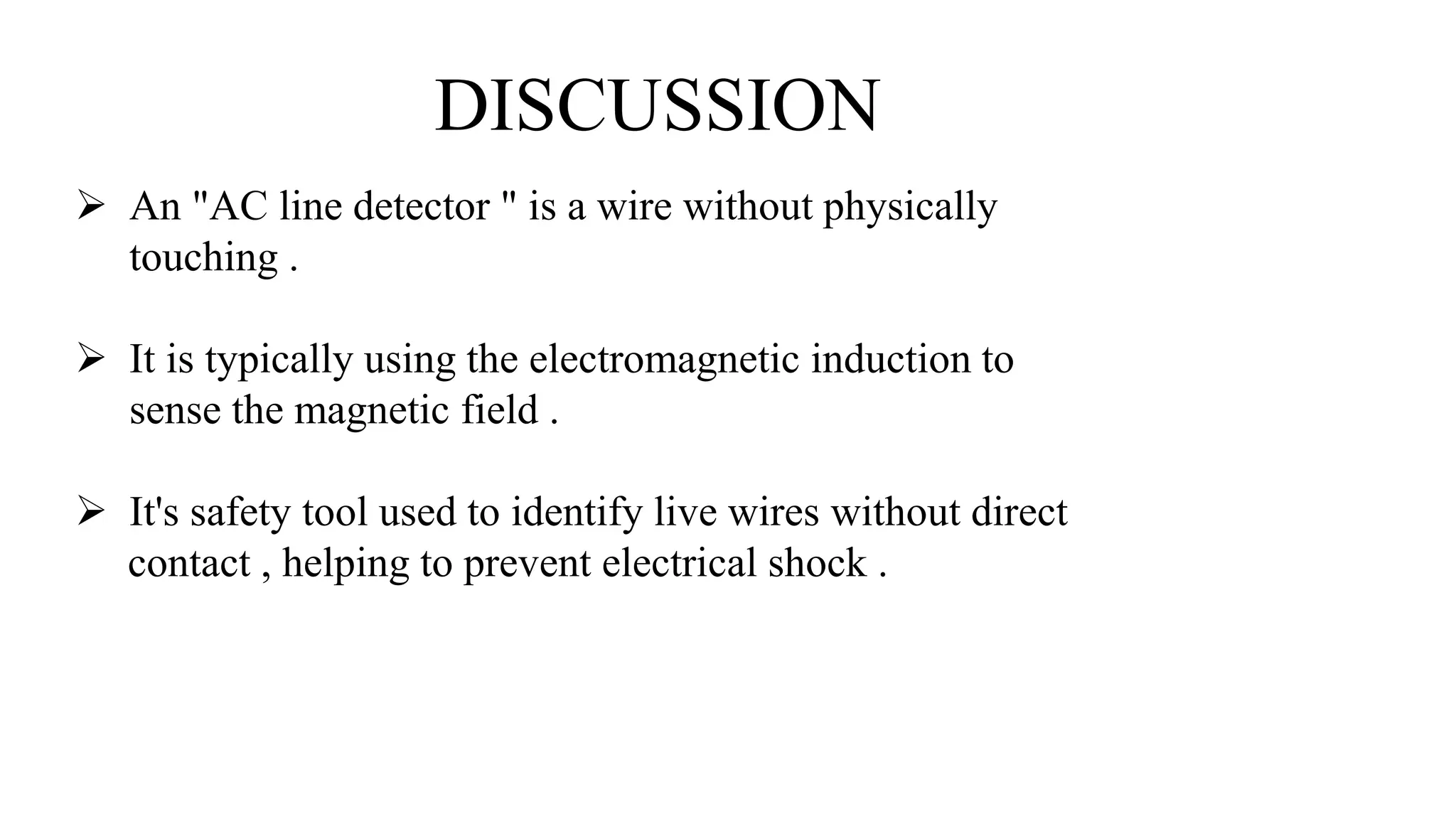 AC LINE DETECTOR using transistor for AC current detection | PDF