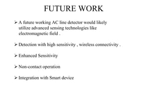 AC LINE DETECTOR using transistor for AC current detection | PDF