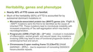 Frontotemporal dementia - current concepts | PPTX