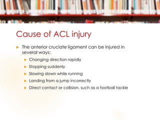 Acl injury | PPT