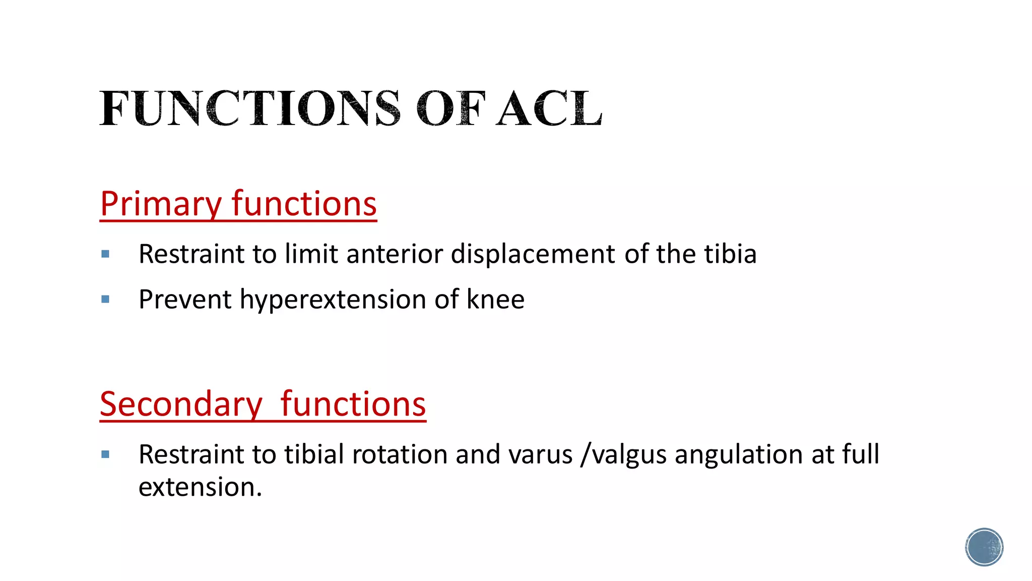 Acl injury | PPTX