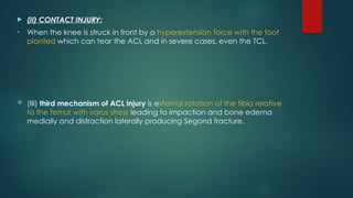 Anterior cruciate ligaments injury ortho | PPTX