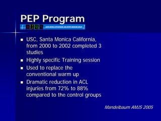 ACL Injury Prevention Program | PDF