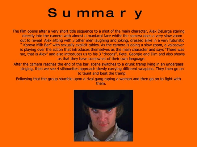 A Clockwork Orange | PPT
