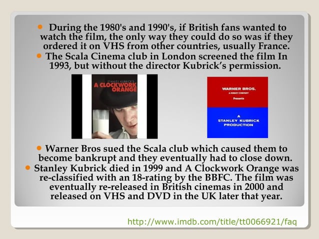 A Clockwork Orange | PPT