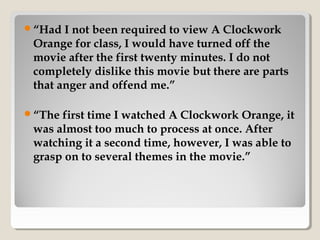 A Clockwork Orange | PPT