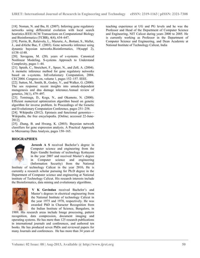 A Clonal Based Algorithm For The Reconstruction Of Genetic Network Using S System Copy 2 Pdf