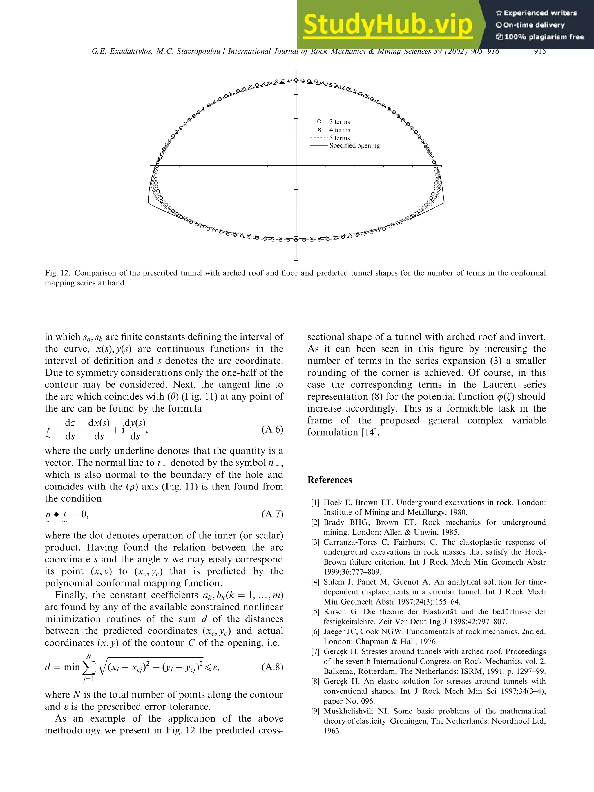 A Closed-Form Elastic Solution For Stresses And Displacements Around Tunnels | PDF