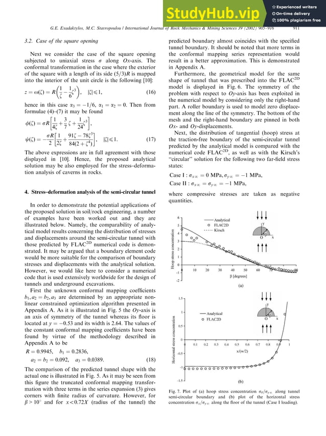 A Closed-Form Elastic Solution For Stresses And Displacements Around ...