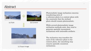 A Closed-form Solution to Photorealistic Image Stylization | PPT