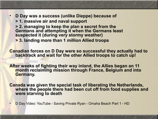 A closer look at canada in wwii | PPT