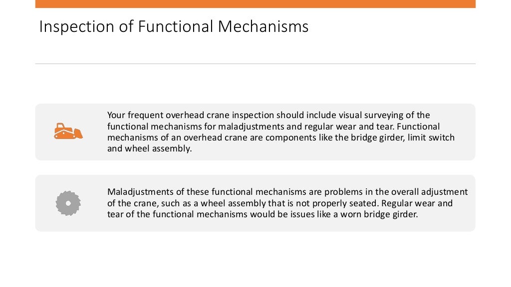 A closer look at frequent inspection points for overhead cranes