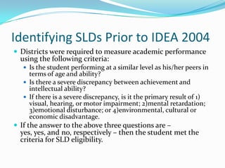 A Closer Look At Specific Learning Disabilities & | PPTX | Special ...