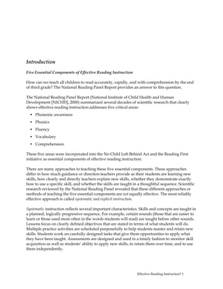 A Closer Look at the Five Essential Components of Effective Reading ...