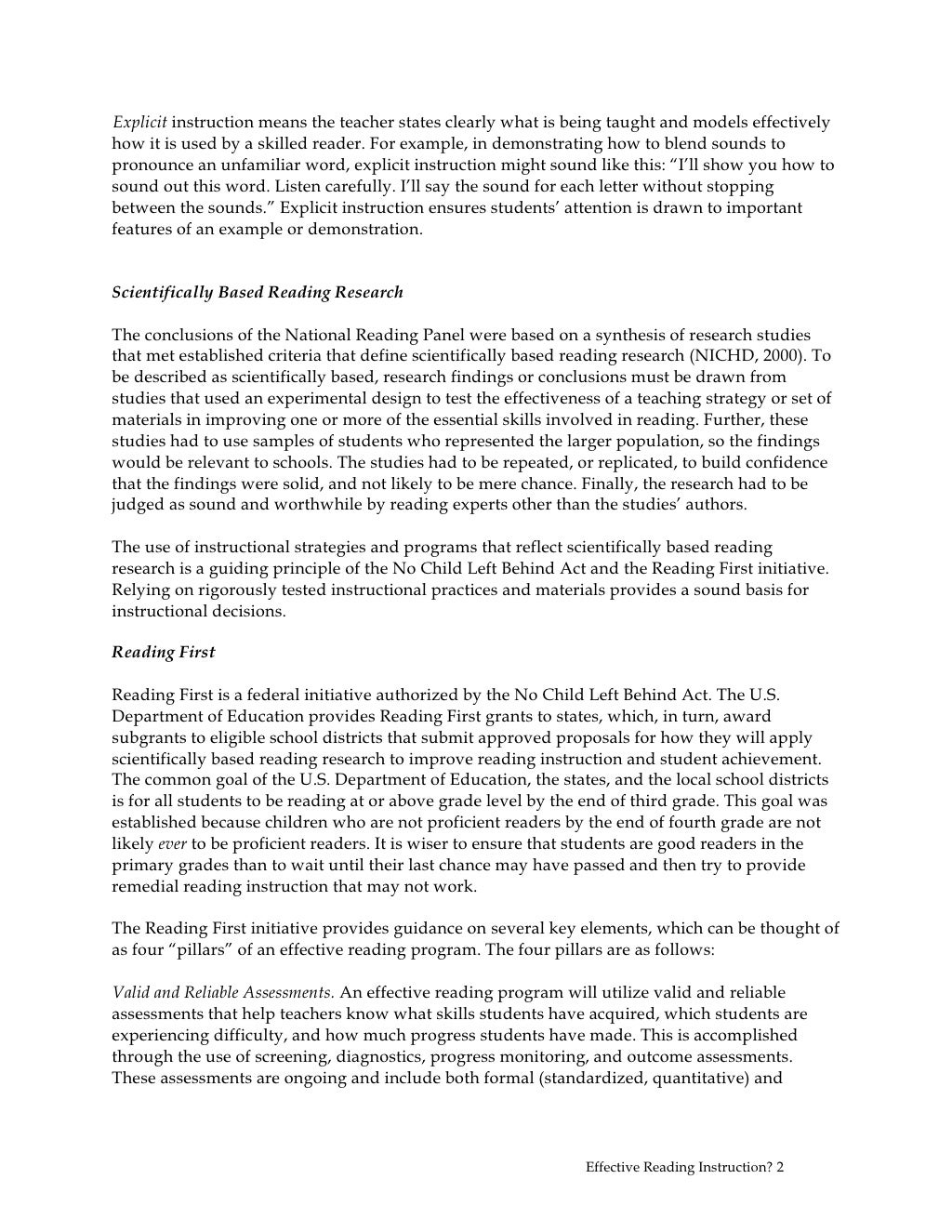 A Closer Look At The Five Essential Components Of Effective Reading I A Closer Look At The Five Essential Components Of Effective Reading I