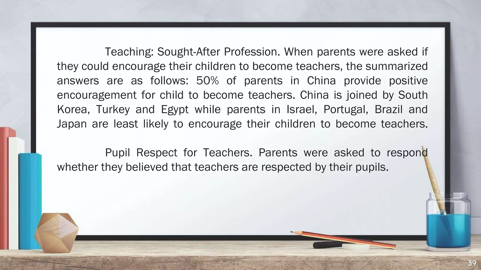 A CLOSER LOOK AT THE TEACHERS AND THE TEACHING PROFESSION IN THE ASEAN ...