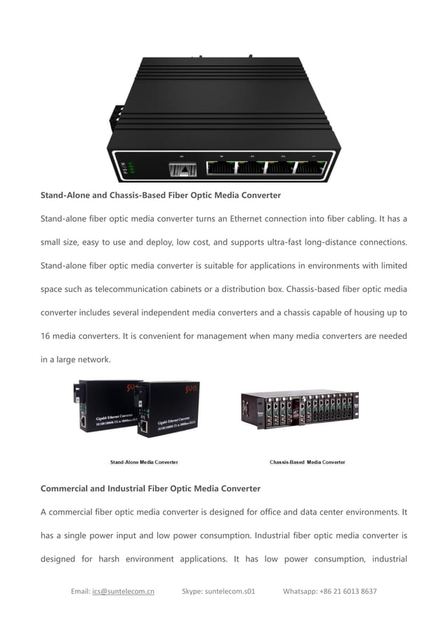 A Closer Look Into Fiber Optic Media Converter | PDF