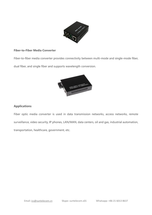 A Closer Look Into Fiber Optic Media Converter | PDF