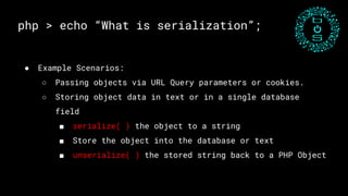 Closer look at PHP Unserialization by Ashwin Shenoi | PPT