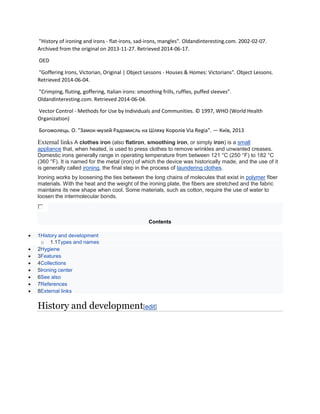 IRON CLOTH INFORMATION | PDF