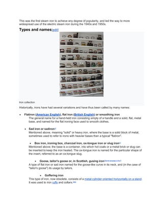 IRON CLOTH INFORMATION | PDF