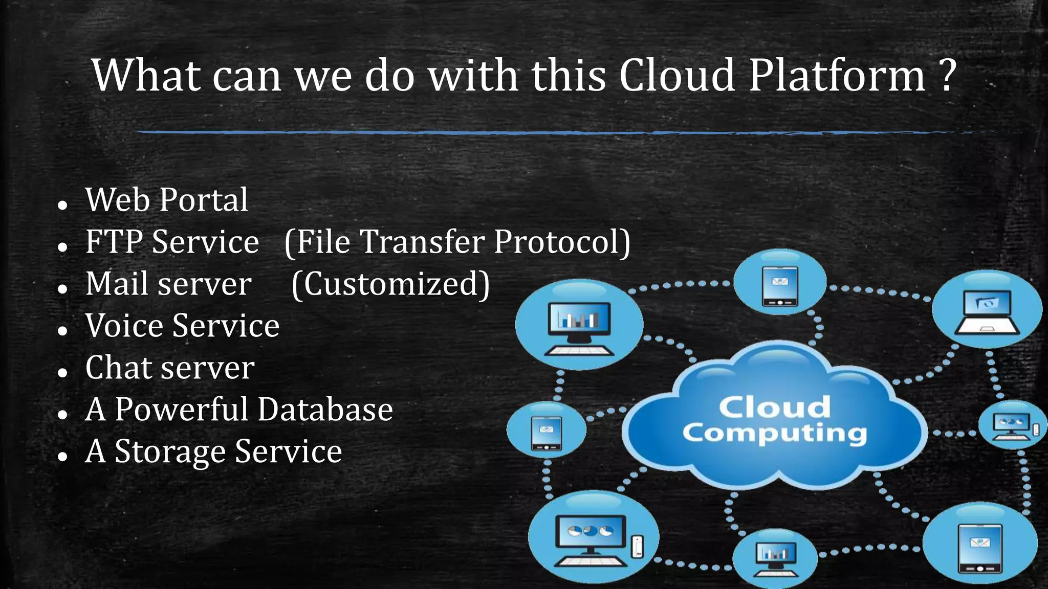A cloud technology based web portal | PPTX