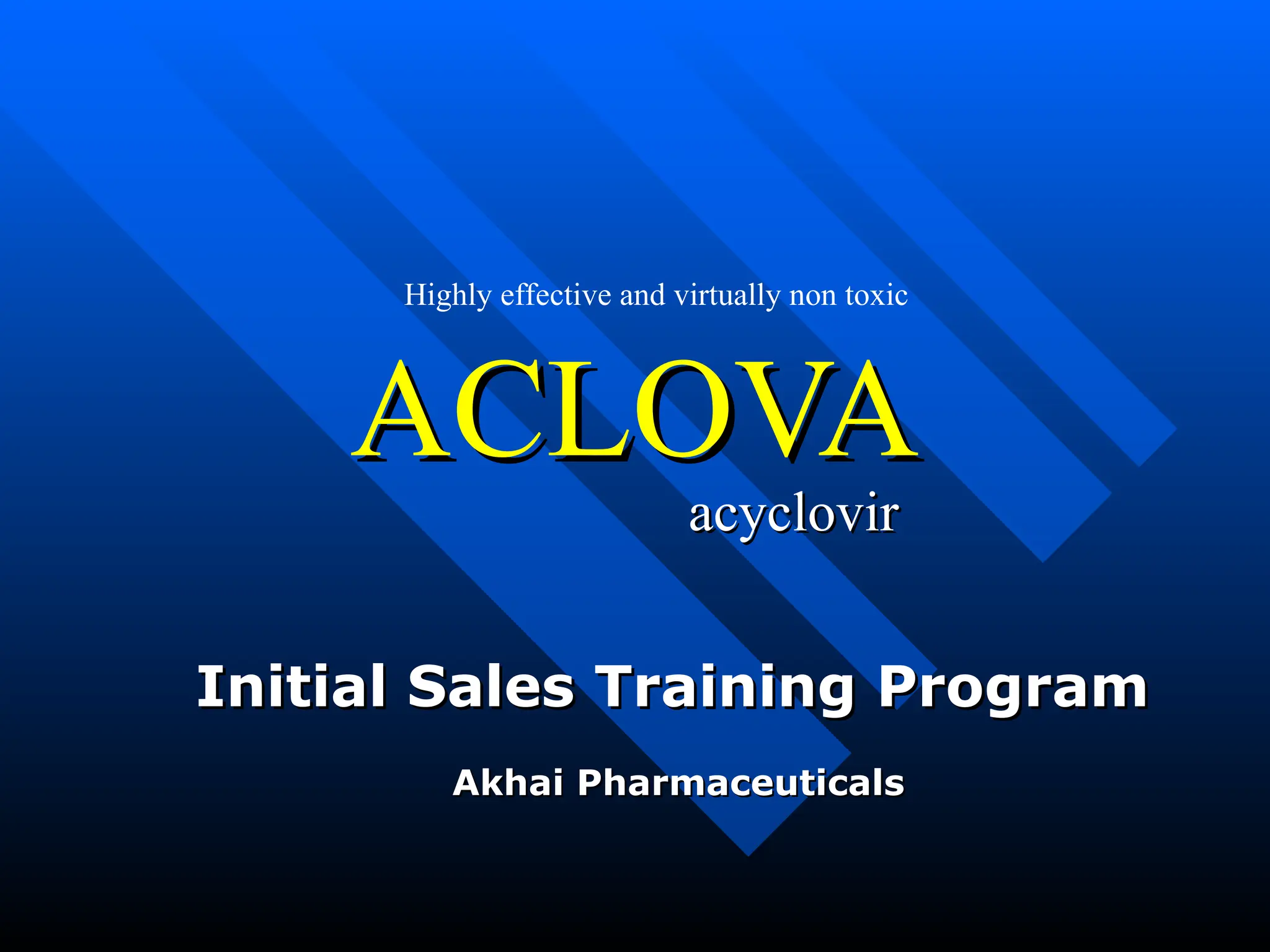 Aclova is an antiviral medication primarily used to treat infections ...