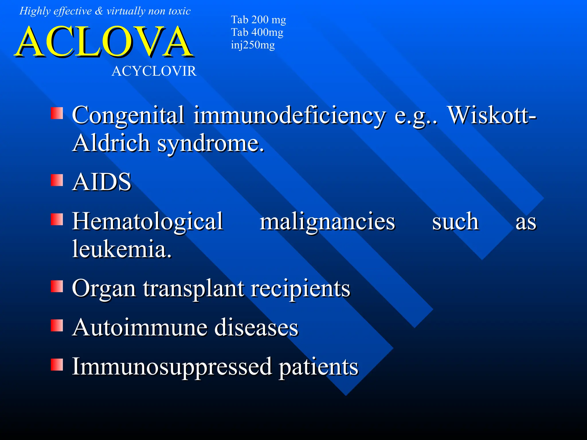 Aclova is an antiviral medication primarily used to treat infections ...