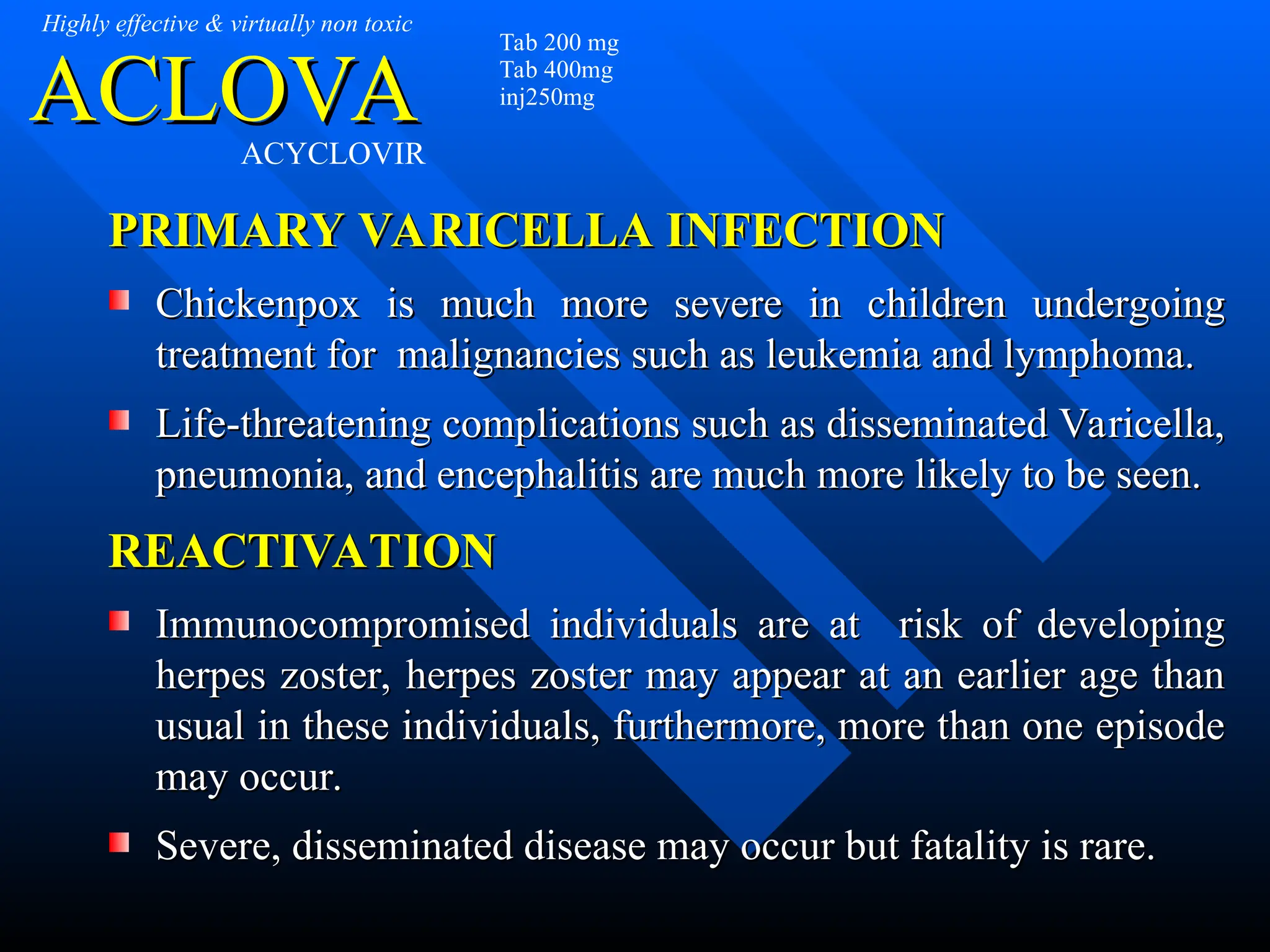 Aclova is an antiviral medication primarily used to treat infections ...