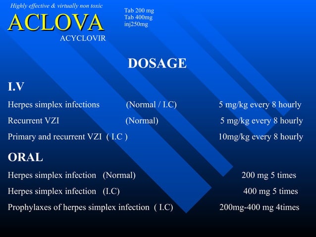 Aclova is an antiviral medication primarily used to treat infections ...