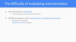 Abigail See - 2017 - Get To The Point: Summarization with Pointer-Generator Networks | PDF